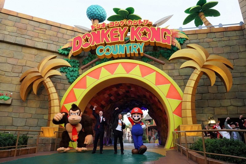 In Photos: New 'Donkey Kong Country' opens at Universal Studios Japan in Osaka - The Mainichi