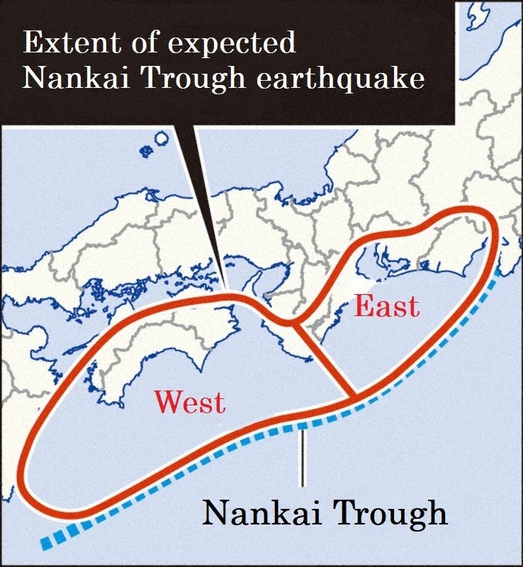 Nankai Trough Japan Issues Nankai Trough Megaquake Advisory