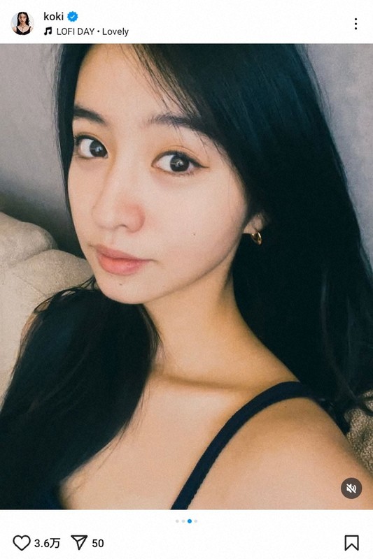 Koki, アイラインを跳ね上げた“大人メーク”の最新ショット披露 母・静香55歳の誕生日も祝福（スポニチ） | 毎日新聞