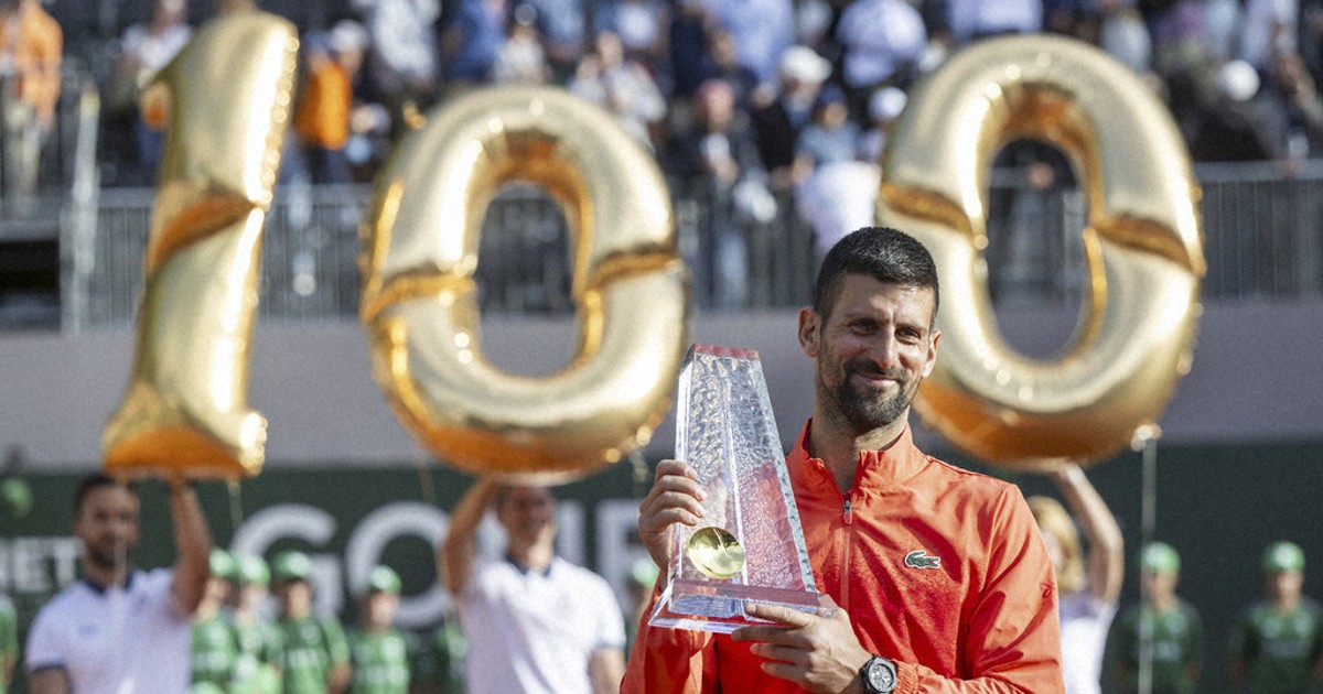 Novak Djokovic clinches his 100th career singles title at Geneva Open ...