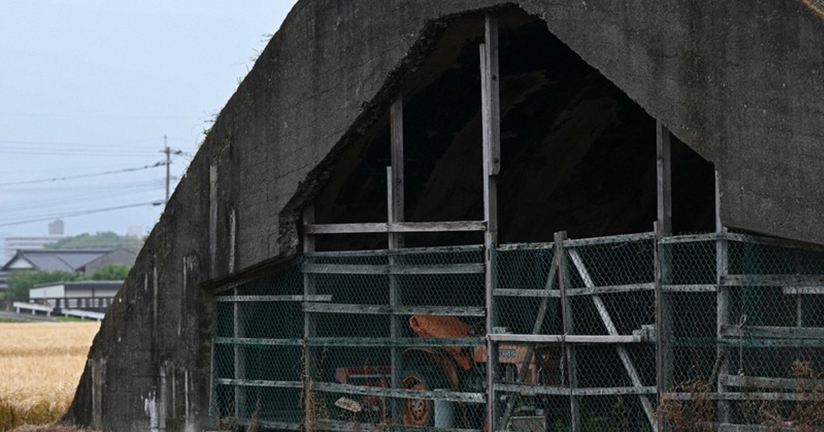 In Photos: Japan's remaining WWII aircraft bunkers blend in with modern ...