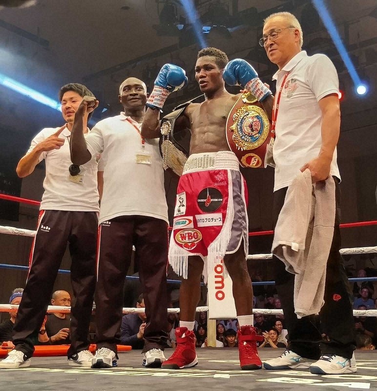 【ボクシング】ウガンダ人のデビッドが日本＆WBO―APを制覇 東会長「佐々木尽から話があればやる」（スポニチ） | 毎日新聞