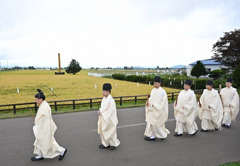 Photo Special: Rice-harvesting Shinto festival held in Hokkaido town ...