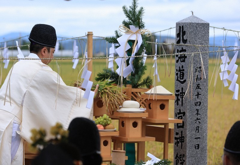 Photo Special: Rice-harvesting Shinto festival held in Hokkaido town ...