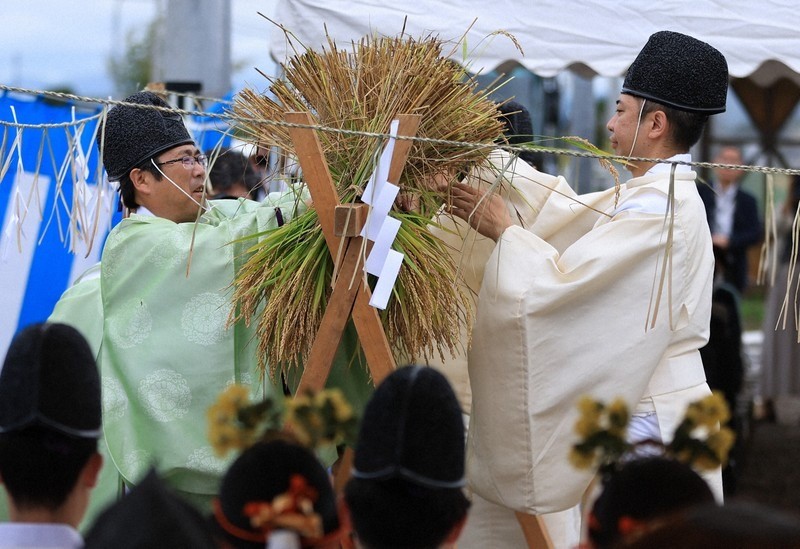 Photo Special: Rice-harvesting Shinto festival held in Hokkaido town ...