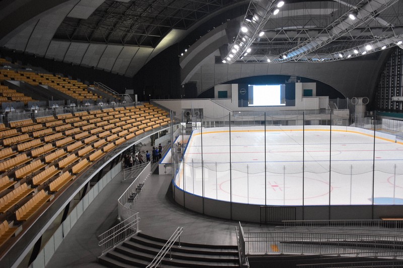Home of swimming sports in Tokyo reborn as Olympic-sized ice rink - The ...
