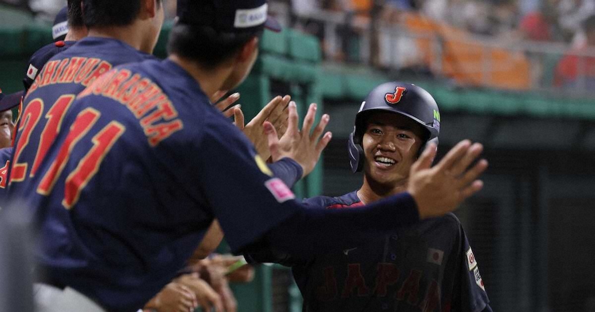 【U18W杯】侍が執念タイブレークで米国に逆転勝ち！岡部の走者一掃打など8回5点 全勝対決制し6連勝（スポニチ） | 毎日新聞