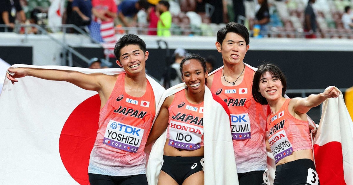 【世界陸上】混合1600Mリレーは8位「世界との壁を痛感した」日本記録更新ならずも同種目初の入賞（スポニチ） | 毎日新聞