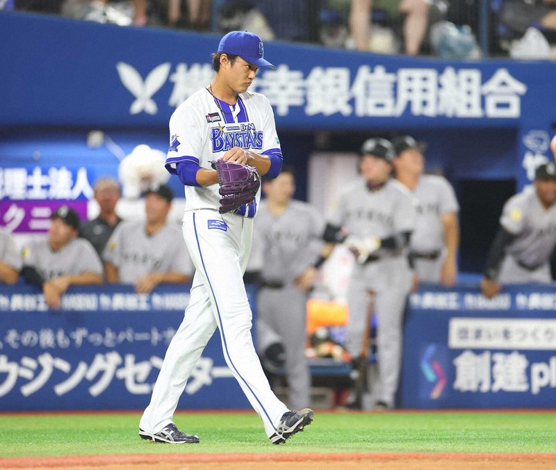 DeNA藤浪「本当に悔しいです…」日本復帰後最短2回4失点KO、4回に同点に追いつき初黒星は消える（スポニチ） | 毎日新聞