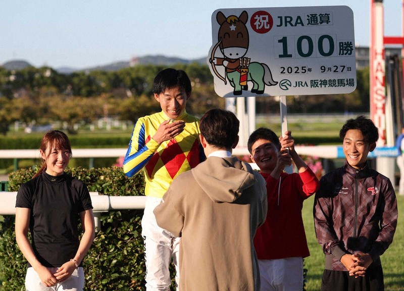 高杉吏麒 10代最後の日にJRA通算100勝達成 現役90人目 「今年の一つの目標でもあった」（スポニチ） | 毎日新聞