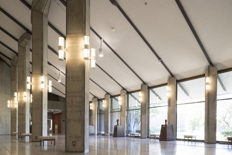 Retro Japan in Photos: Chiba Prefectural Museum of Art's sloped roof in ...