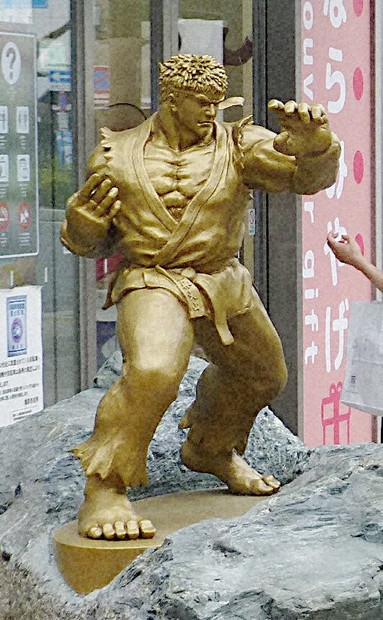 Statue of Street Fighter video game character E. Honda unveiled in west ...