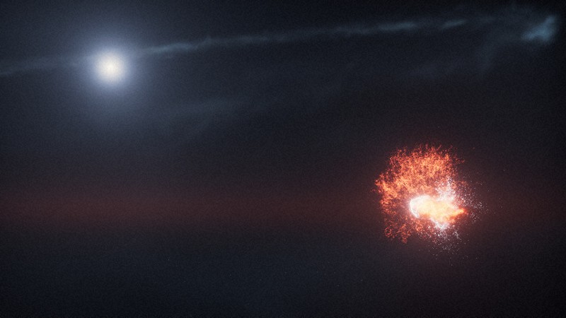 Hubble Space Telescope spies dusty debris from two cosmic collisions ...