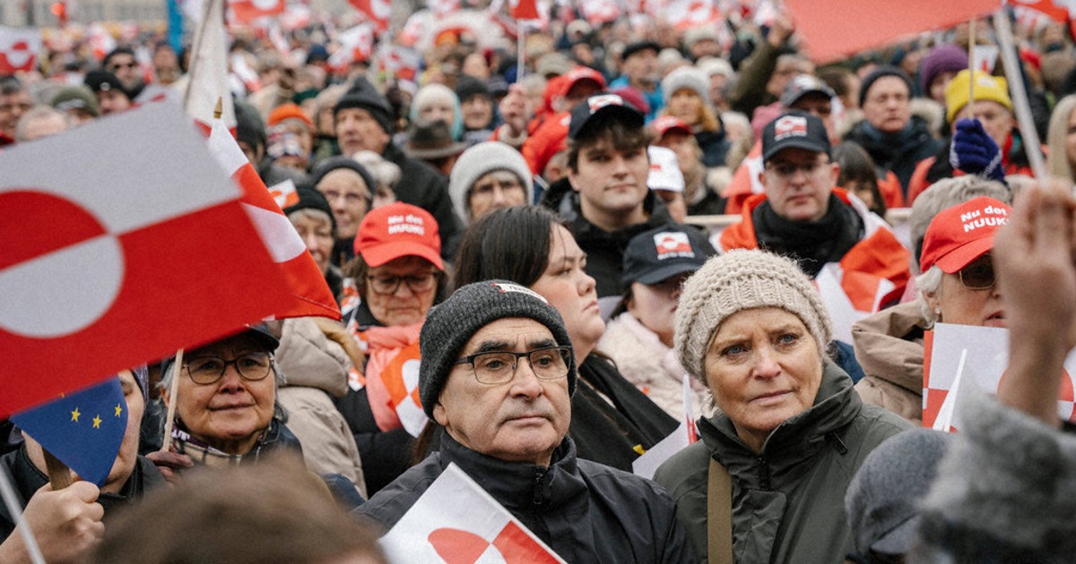 Pro-Greenland protesters mock Trump's MAGA slogan with 'Make America Go ...