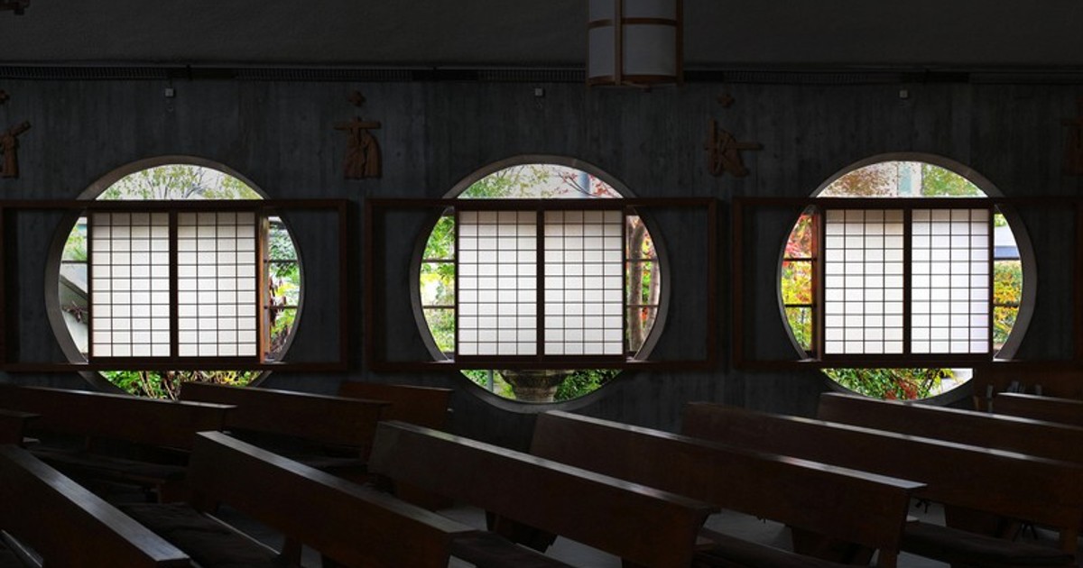 Retro Japan in Photos: Kyoto church designed by Japanese American man ...