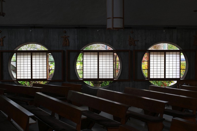 Retro Japan in Photos: Kyoto church designed by Japanese American man ...