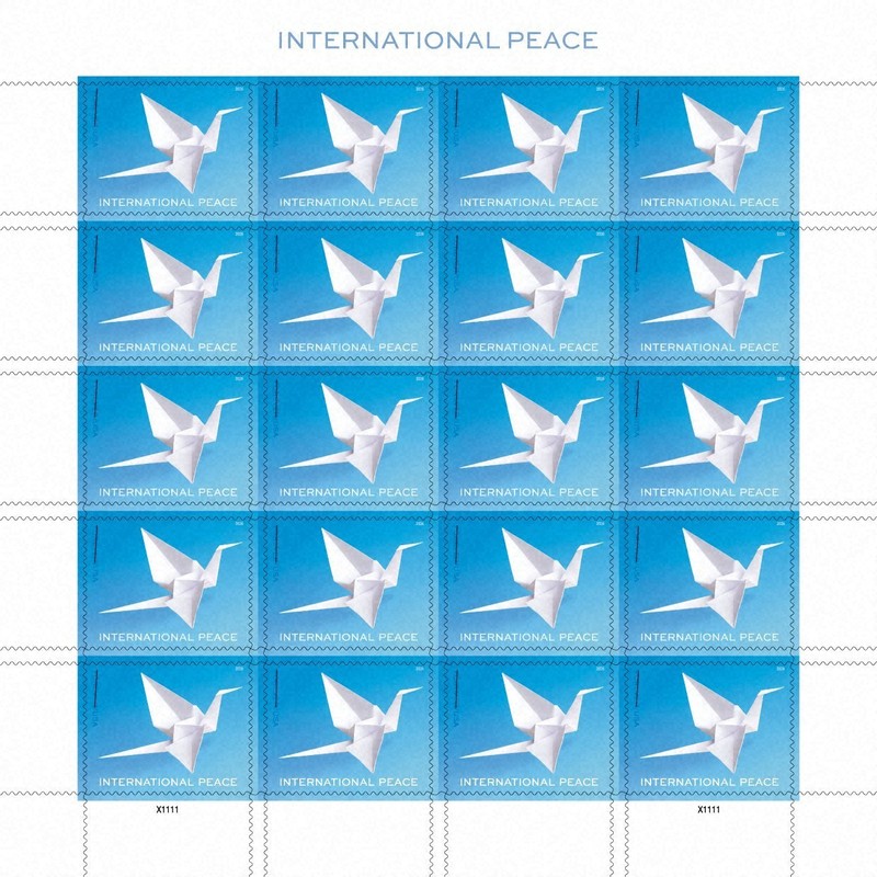 US Postal Service issues stamp featuring origami crane to convey ...