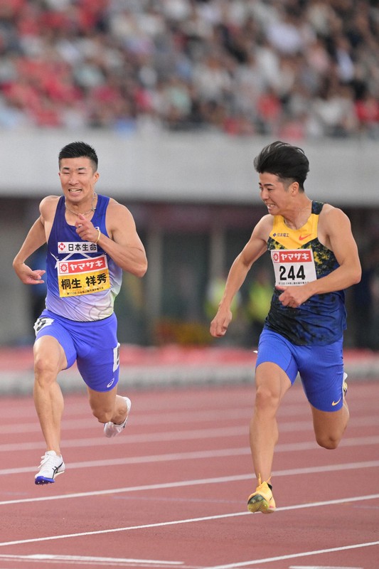 多田修平が男子100mを制しアジア大会内定 陸上日本選手権 [写真特集1/15] | 毎日新聞
